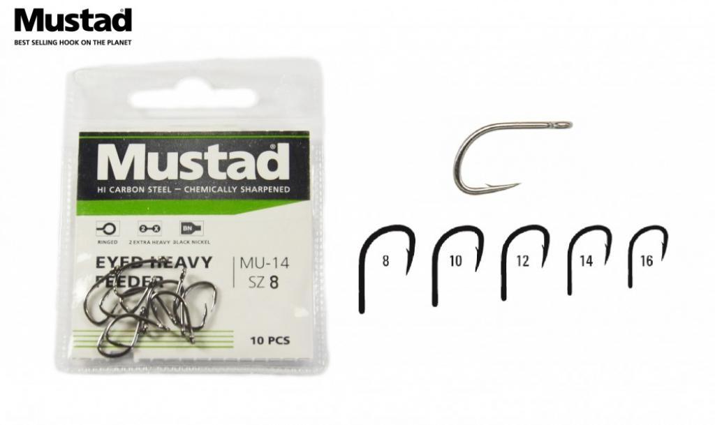 Háček Mustad Eyed Heavy Feeder 8 - Rybářské potřeby Bzenec